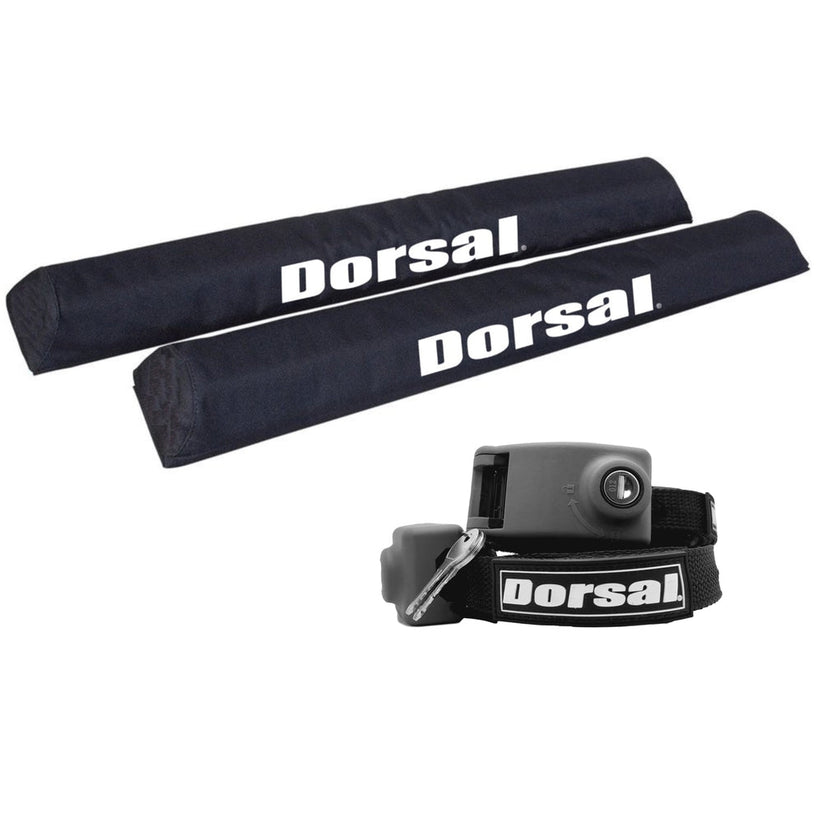 DORSAL Aero Roof Rack Pads 28 Inch Wide with Locking Straps - Pack of ...